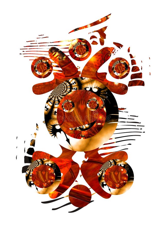 Abstract Cartoon Character stock illustration. Illustration of strange ...