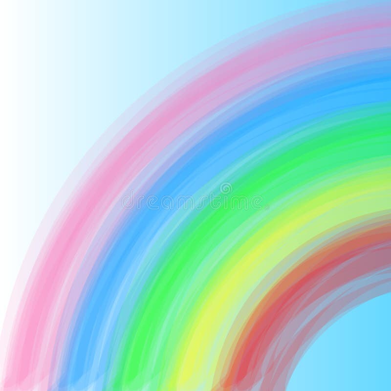 Abstract Cartoon Color of Rainbow Stock Vector - Illustration of curve ...