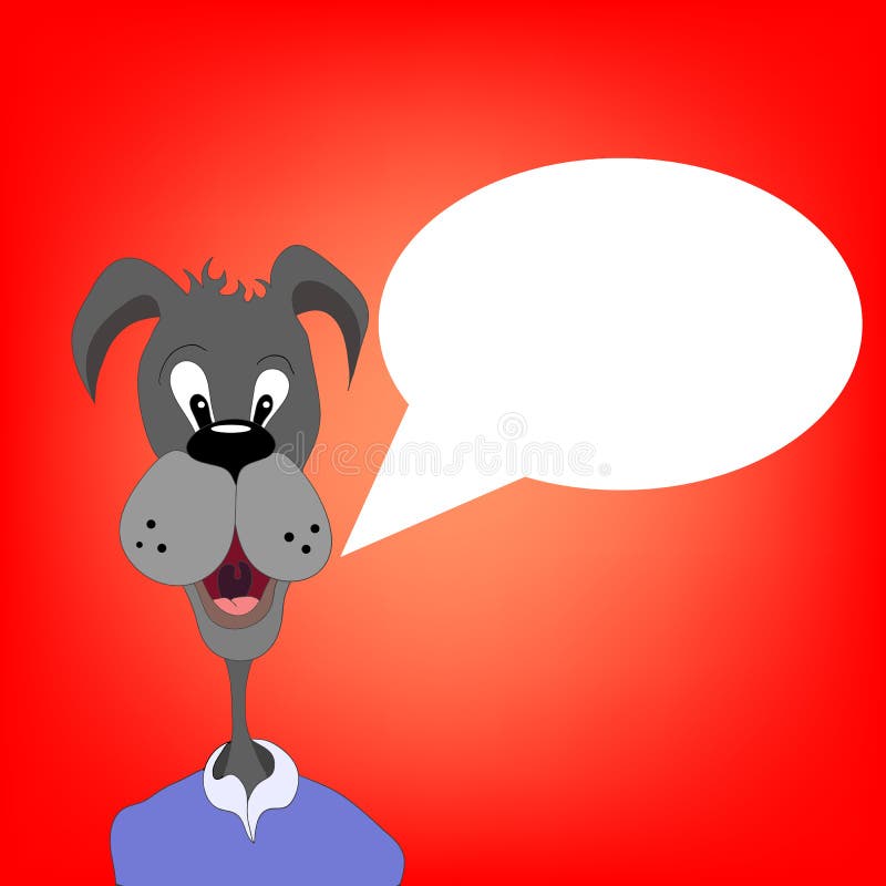 Little dog talking cartoon stock vector. Illustration of talking - 38041187