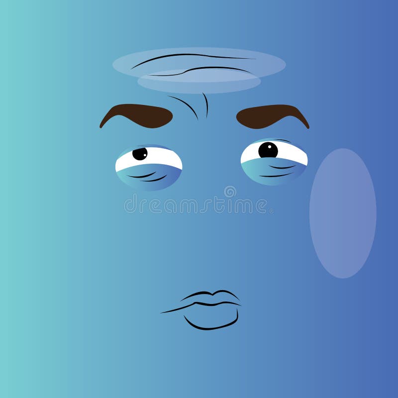 Abstract cartoon face stock vector. Illustration of clipart - 86235364