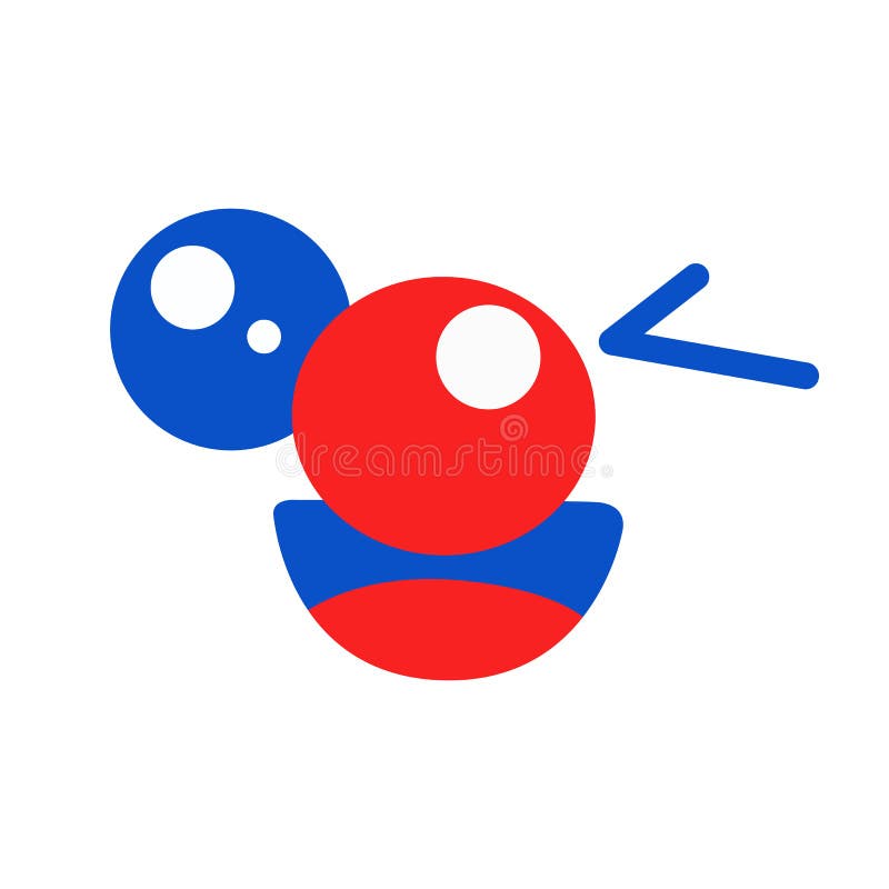 Abstract Cartoon Happy Face with Red Nose. Vector Image Stock ...