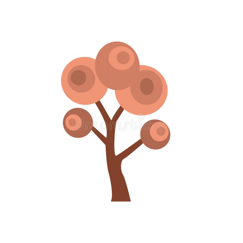 Abstract Cartoon Tree Vector Illustration Design Template Elements ...