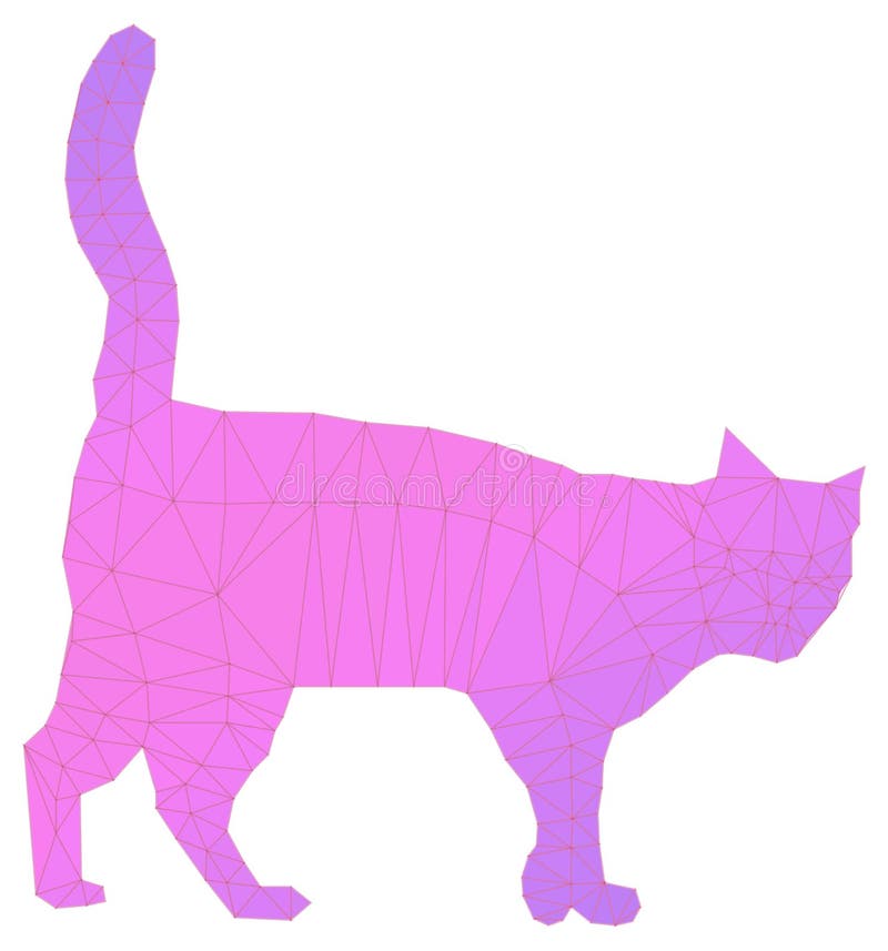 Cat Wireframe Stock Illustrations – 281 Cat Wireframe Stock ...