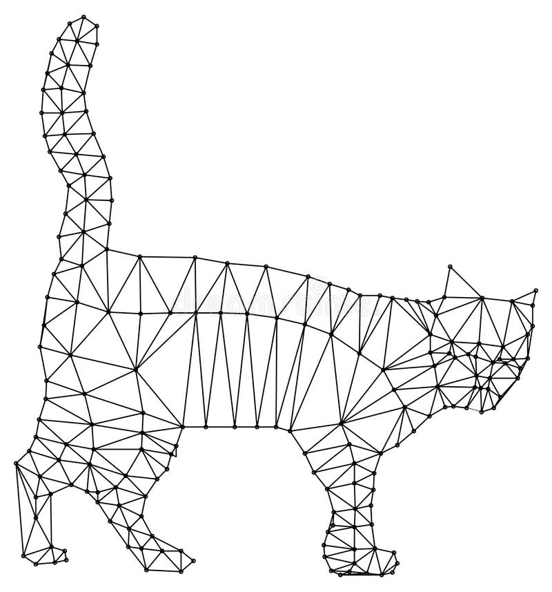 Cat Wireframe Stock Illustrations – 281 Cat Wireframe Stock ...