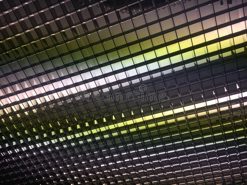 Abstract Ceiling Light Background Stock Image - Image of perspective ...