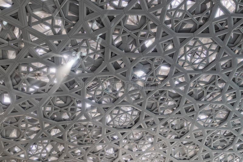 Abstract Ceiling with Light Entrances Stock Photo - Image of ceiling ...