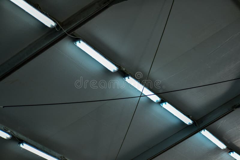 Abstract Ceiling in Office Building, Interior Design. Details of Modern ...