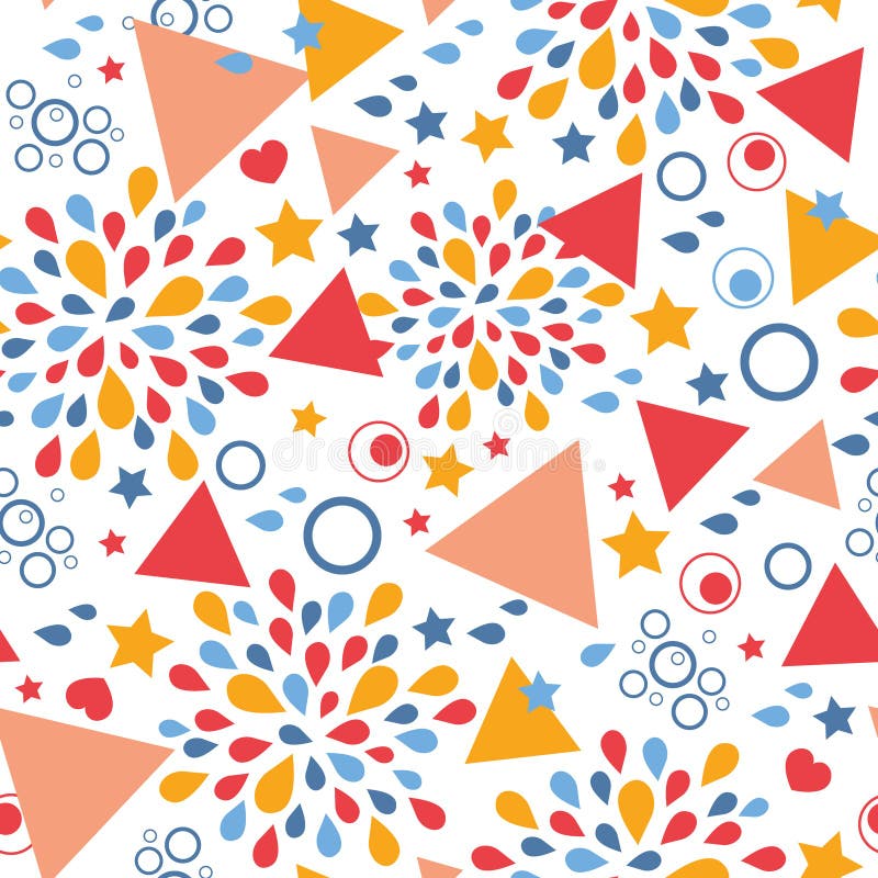 Abstract Celebration Seamless Pattern Background Stock Vector ...