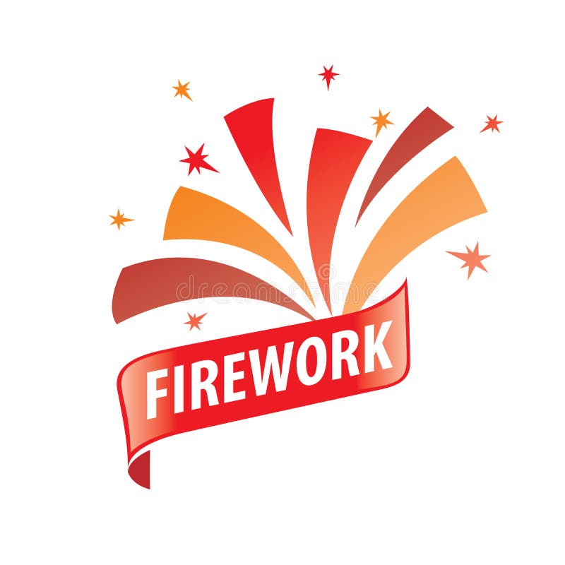 Vector logo for fireworks stock vector. Illustration of greeting ...