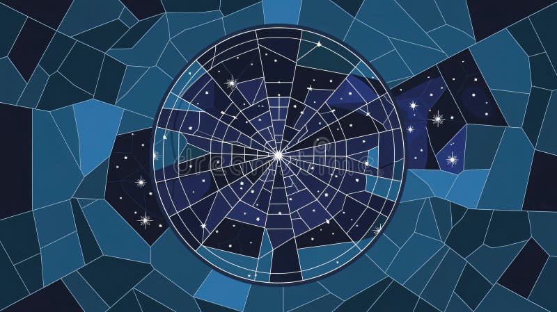 Abstract Celestial Chart, Night Sky Constellation Good Resolution Stock ...