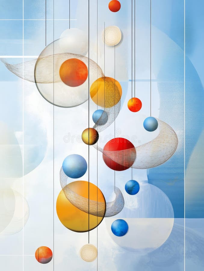 Abstract Celestial Sphere Background a Vibrant Abstract Image Depicting ...