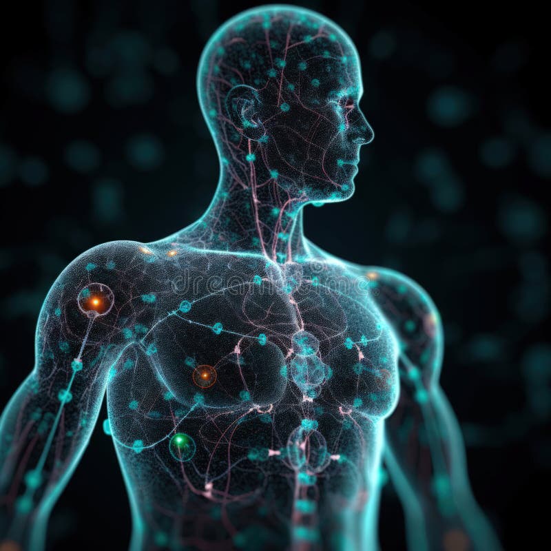 Abstract Cell Health Science Illustration Stock Illustration ...