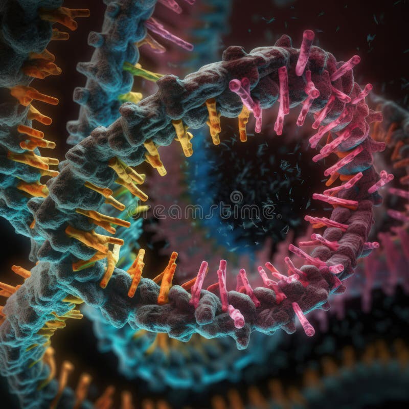 Abstract Cell Health Science Illustration. Virus Abstract Background in ...