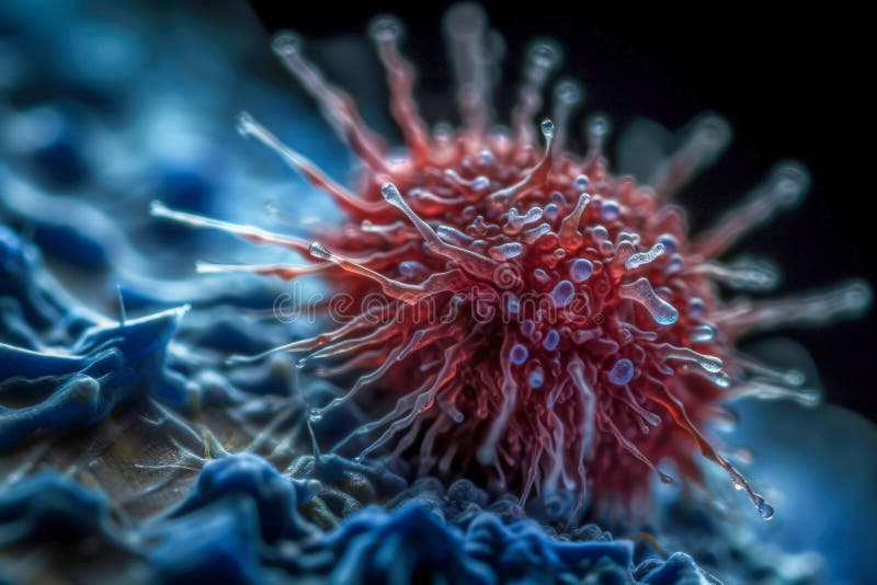 Abstract Cell Health Science Illustration. Virus Abstract Background in ...