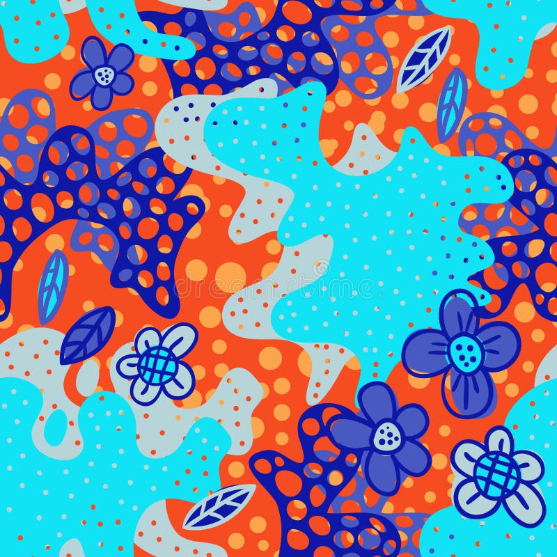 Abstract Cell Structure Seamless Pattern Stock Vector - Illustration of ...