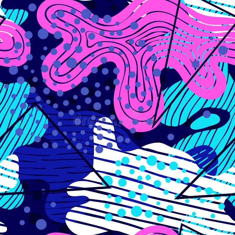 Abstract Cell Structure Seamless Pattern Stock Vector - Illustration of ...