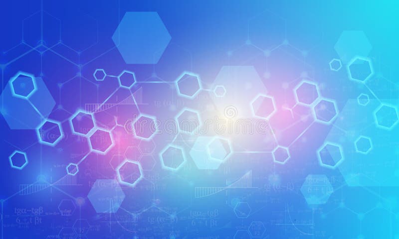 Abstract cells on blue stock vector. Illustration of geometric - 120520081