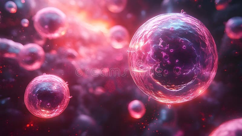 AI-Generated Cellular Structures Stock Illustration - Illustration of ...