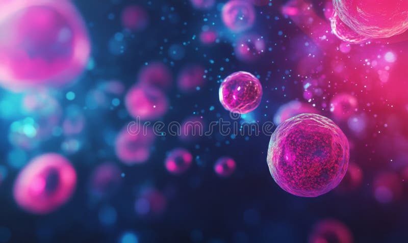 Abstract Cellular Cell Medical Technology Background Stock Illustration ...