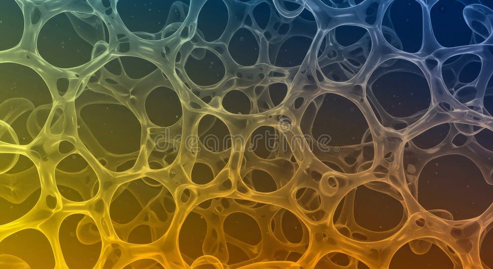 Abstract Cellular Network Gradient Background Interconnected Structures ...