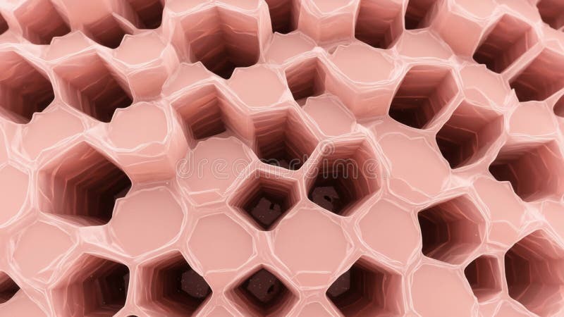 Abstract Cellular Structure Animation Shows Organic Pattern and ...