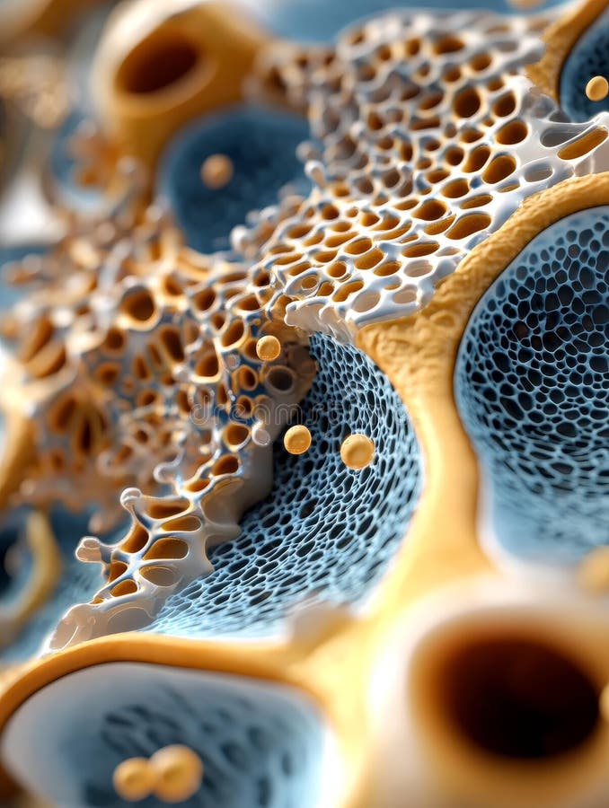 Abstract Cellular Structure Organic Forms Honeycomb Texture Flowing ...