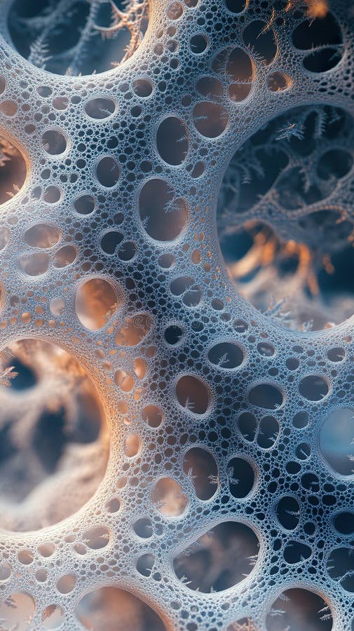 Abstract Cellular Structure Interconnected Holes Cavities Stock Photos ...