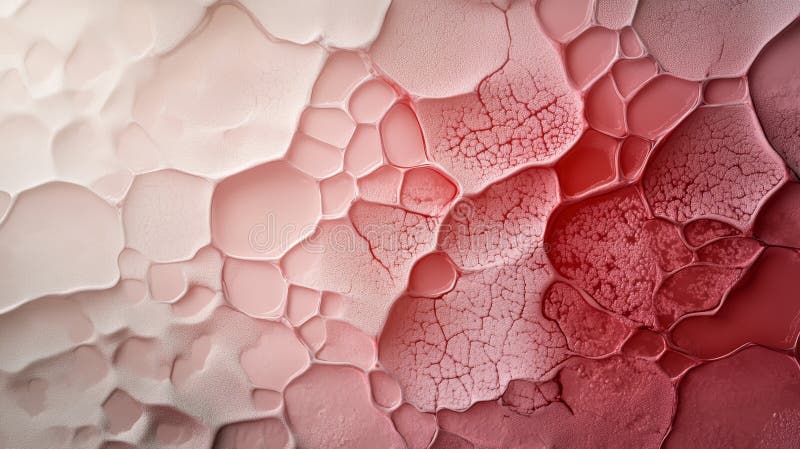 Abstract Cellular Texture in Red and Pink Tones Stock Illustration ...