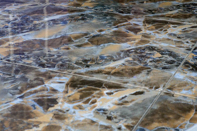 Abstract Ceramic Floor Pattern Motif from Side Angle Stock Photo ...