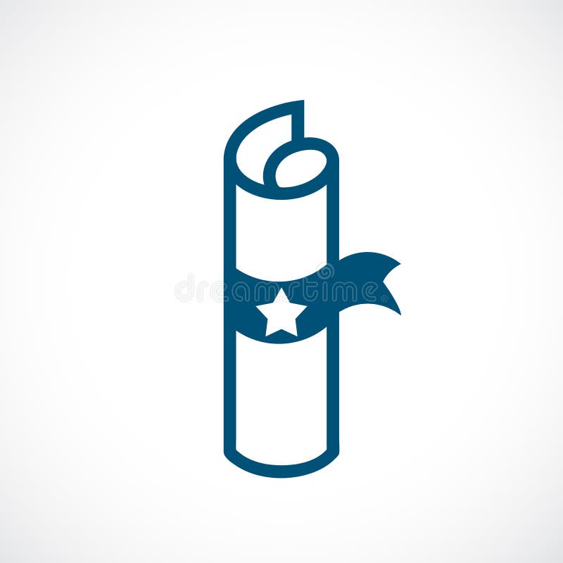 Certificate vector icon stock vector. Illustration of docs - 119722376