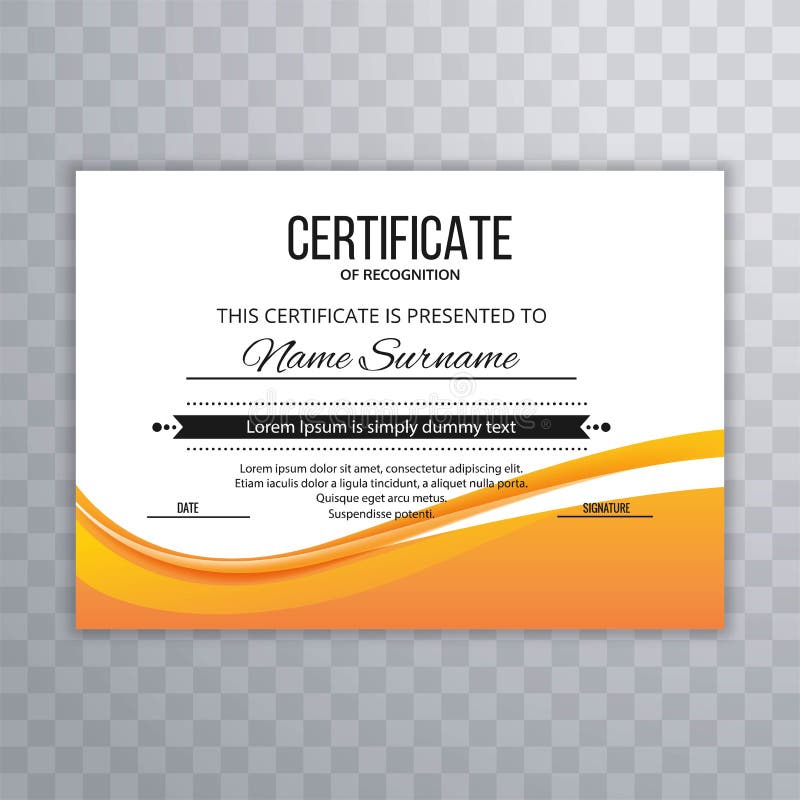 Abstract Certificate Premium Template Awards Diploma Creative Wave ...