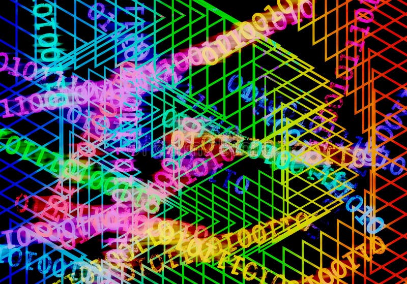 Abstract Cg Non-ai Binary Coding Illustration Background Wallpaper ...