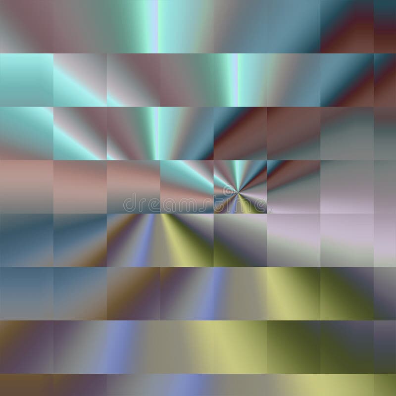 Abstract Cg Non-ai Metallic Square Tile Pattern Illustration Stock ...