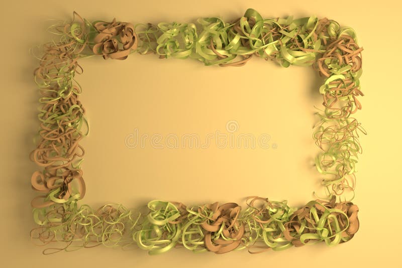 Abstract CGI Composition, String Backdrop Virtual Paper Frame ...
