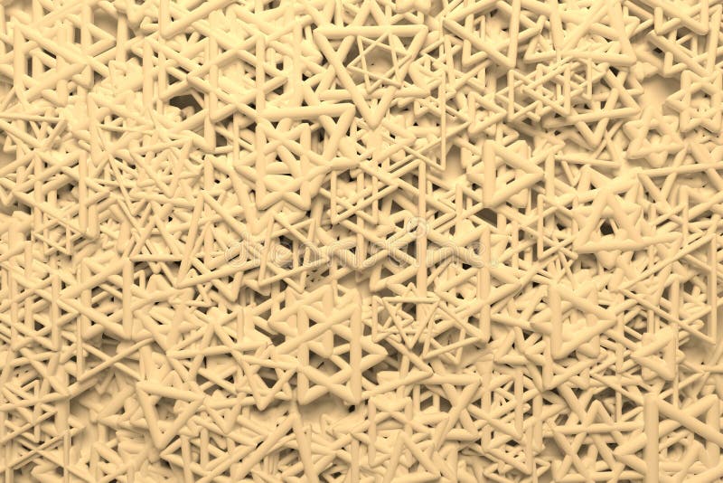 Abstract CGI Geometric, Bunch of Triangle & Star View from Top ...