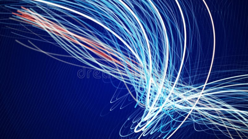 CGI Graphics with Colored Lines Stock Illustration - Illustration of ...