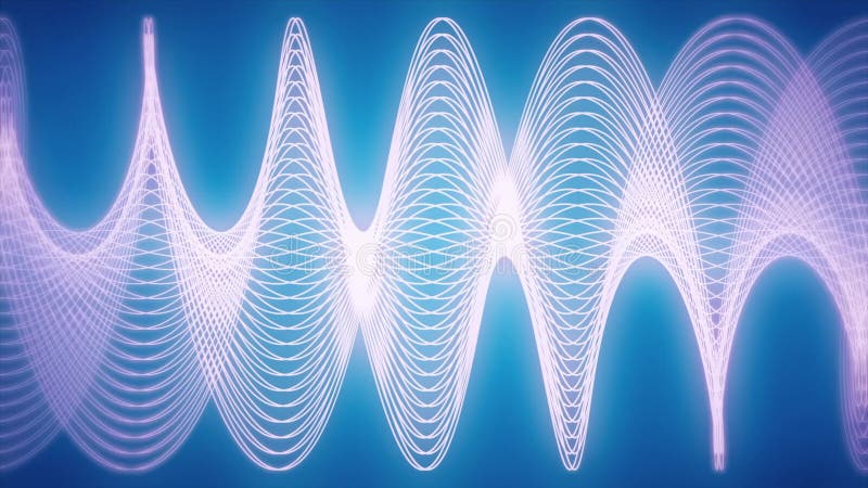 Abstract CGI Motion Graphics and Animated Background of White Lines and ...