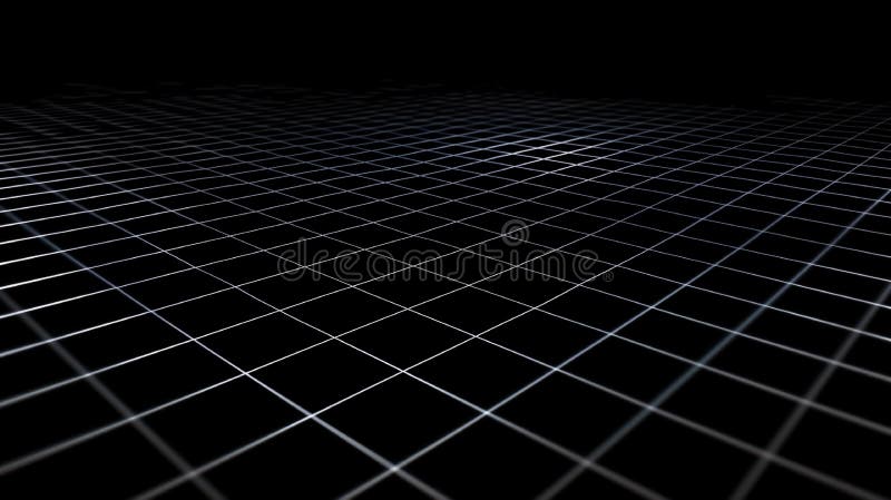 Abstract CGI Motion Graphics: Animated Grid on Black Background Stock ...
