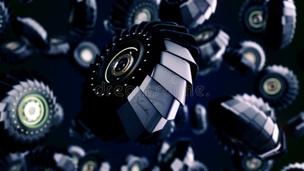 CGI Motion Graphics and Blue Background Stock Illustration ...