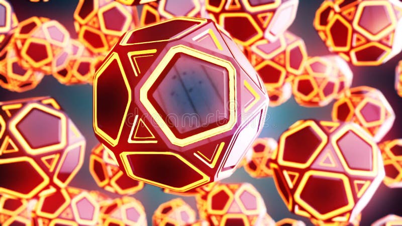 CGI Motion Graphics and Blue Background Stock Illustration ...