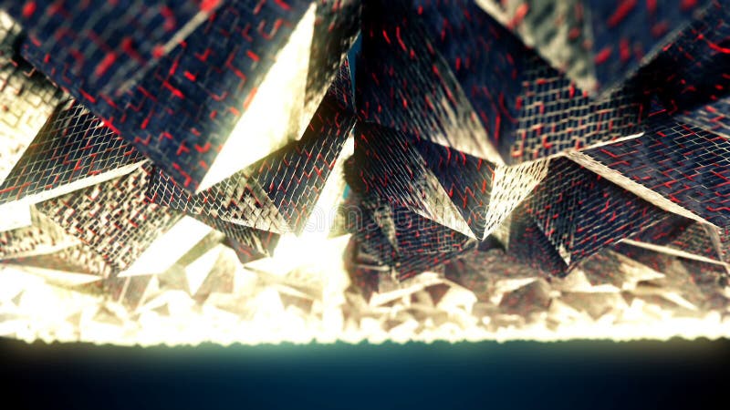 CGI Motion Graphics with Fantastic Cubes Stock Photo - Image of glowing ...