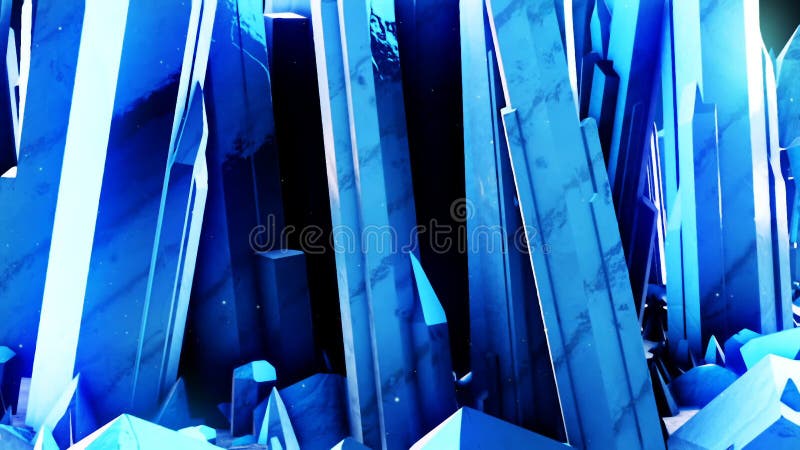 CGI Motion Graphics with a Forest of Crystals Stock Image - Image of ...