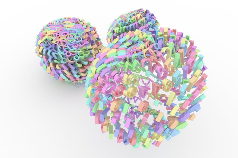 Number Sphere Ball Counting Learning Math Accounting Stock Illustration ...