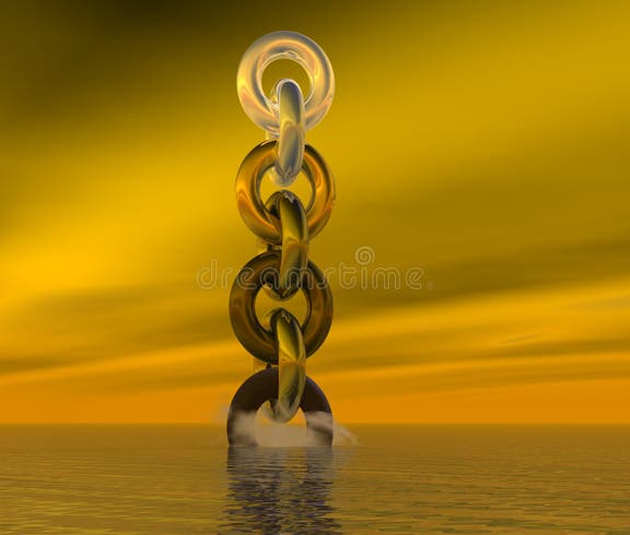 Abstract chain 2 stock illustration. Illustration of shiny - 352813