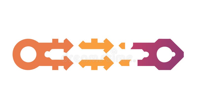 Abstract Chain Link Symbol for Connection, Vector Design Generative AI ...