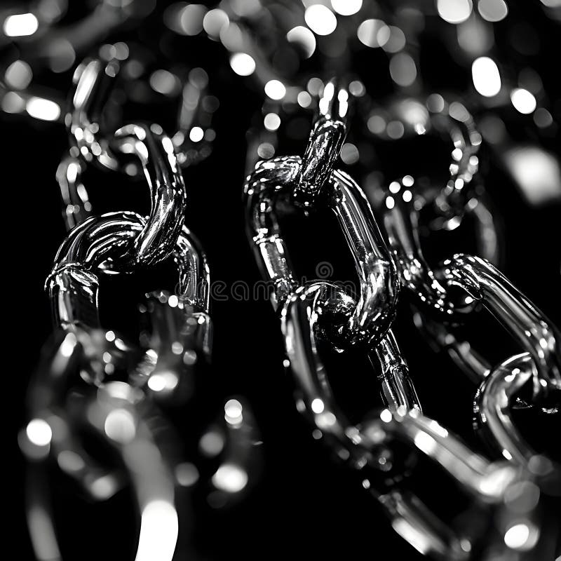Interlinked Metal Chains Stock Illustrations – 72 Interlinked Metal ...