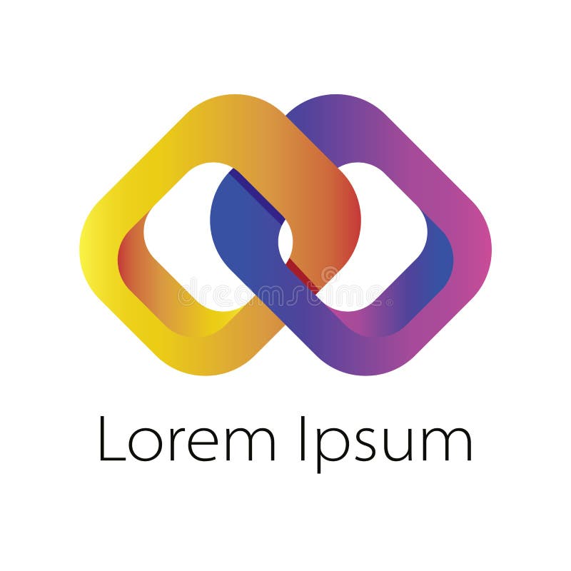 Abstract Chain Logo Template Stock Vector - Illustration of gradient ...