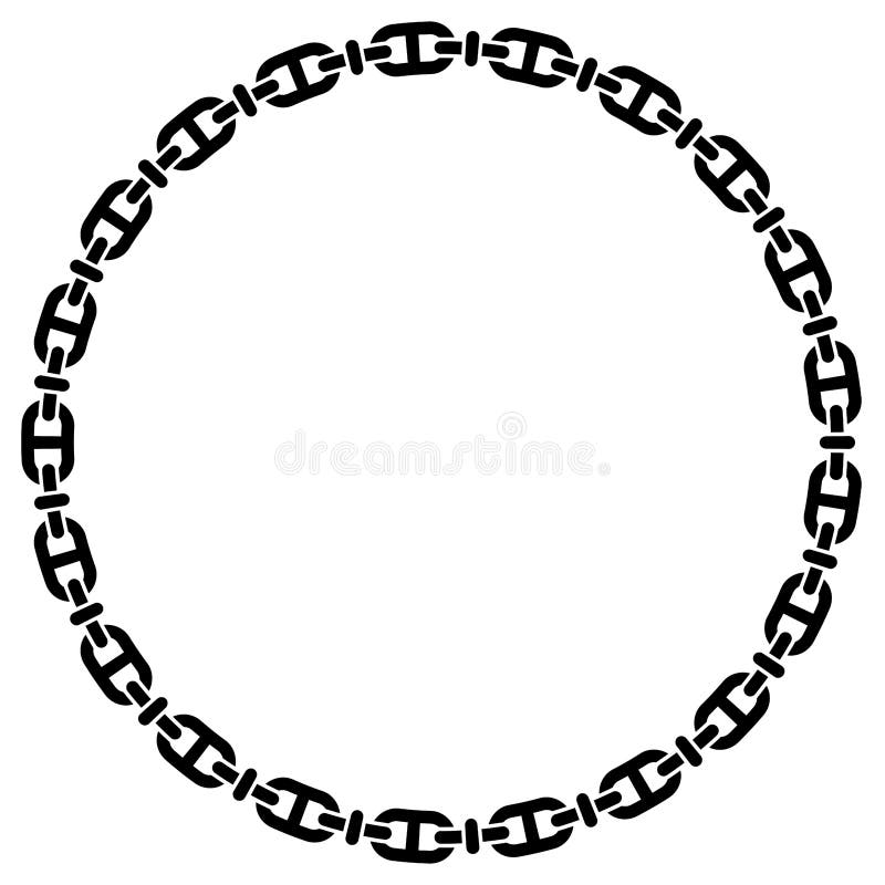 Simple Chains Black White Stock Illustrations – 365 Simple Chains Black ...
