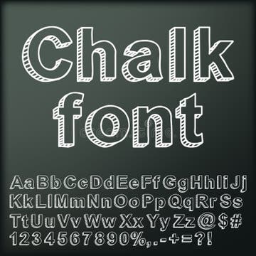 Abstract chalk font stock vector. Illustration of mark - 26753283
