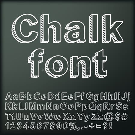Abstract chalk font stock vector. Illustration of mark - 26753283